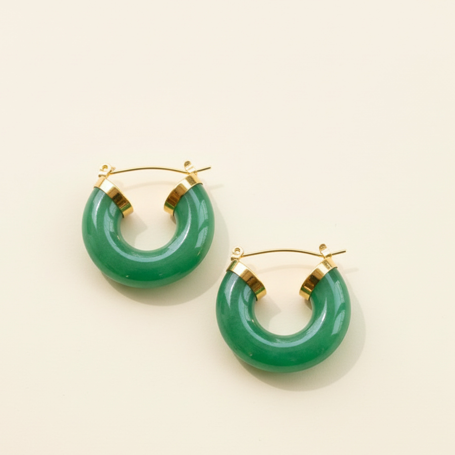 Round Divine Hoops | Upakarna | Resin Hoops | Best-Selling | Colorful